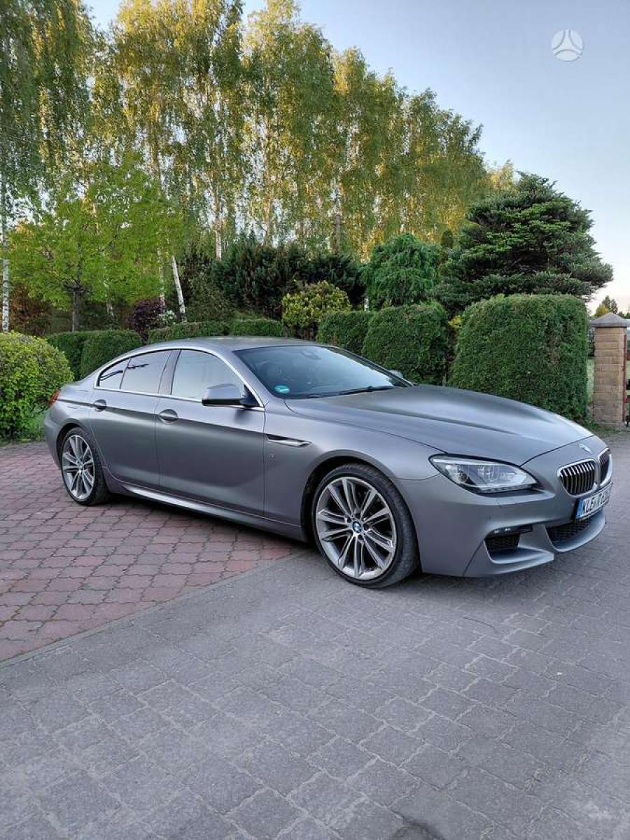 Brown BMW 640 Gran Coupe 2015 in Vilnius, with an engine capacity of 2.99 L and mileage of 281 thousand km for 16500 €, photo 6 on AUTOMOTO.COM.LV