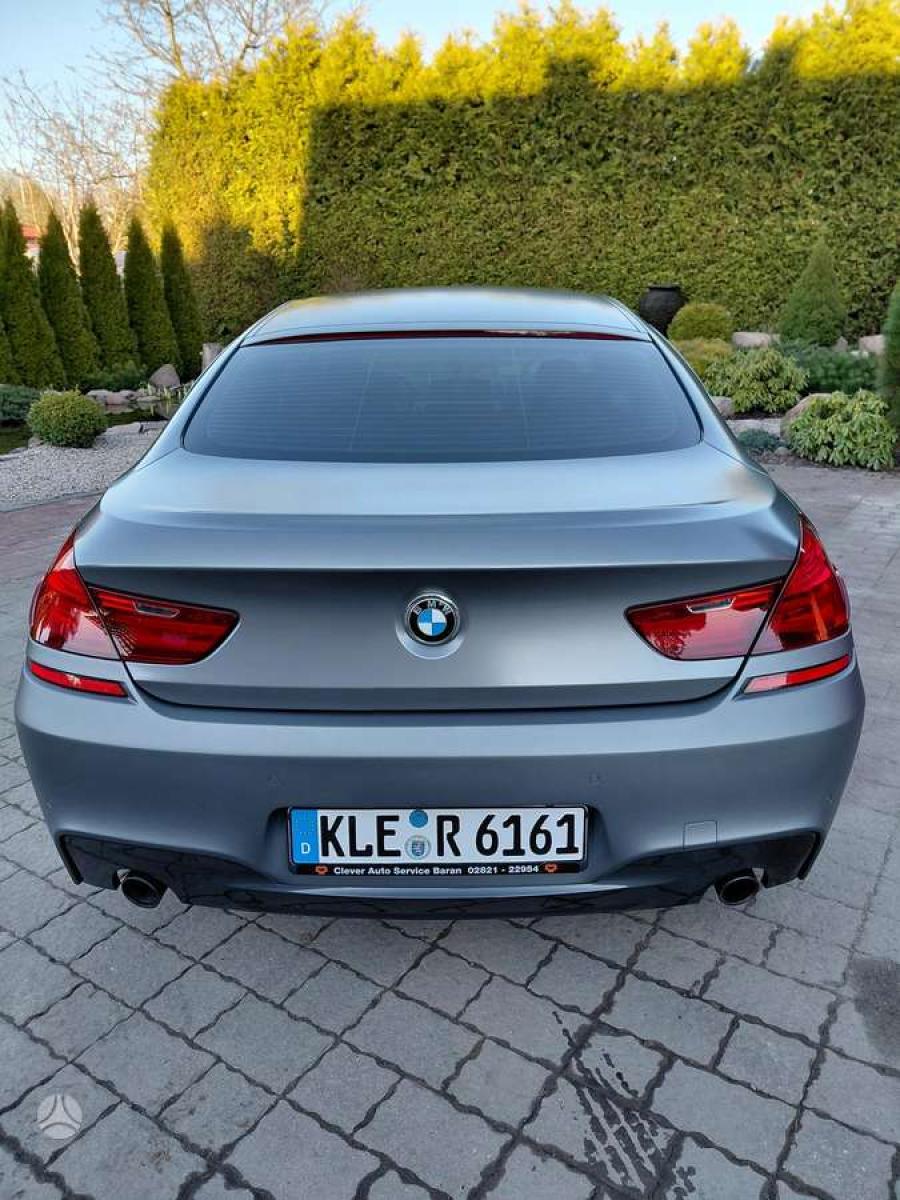 Brown BMW 640 Gran Coupe 2015 in Vilnius, with an engine capacity of 2.99 L and mileage of 281 thousand km for 16500 €, photo 13 on AUTOMOTO.COM.LV