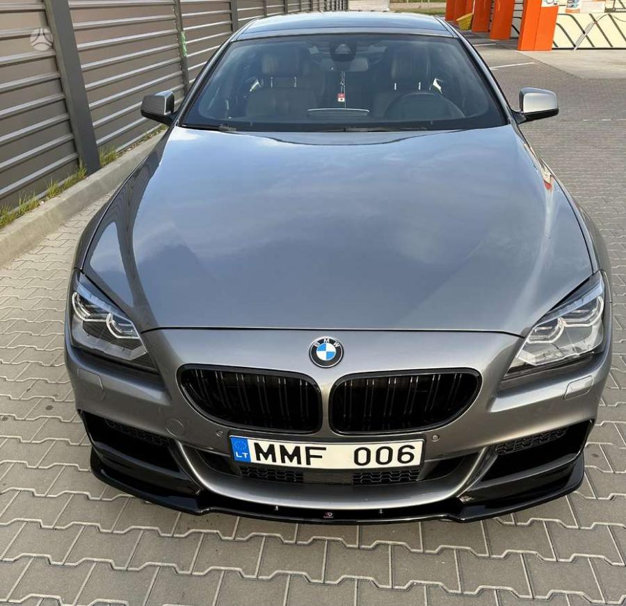 Pelēks BMW 640 Gran Coupe 2013 Klaipėda, ar dzinēja tilpumu 2.99 L un nobraukumu 287 tūkst. km par 19400 €, foto 6 vietnē AUTOMOTO.COM.LV