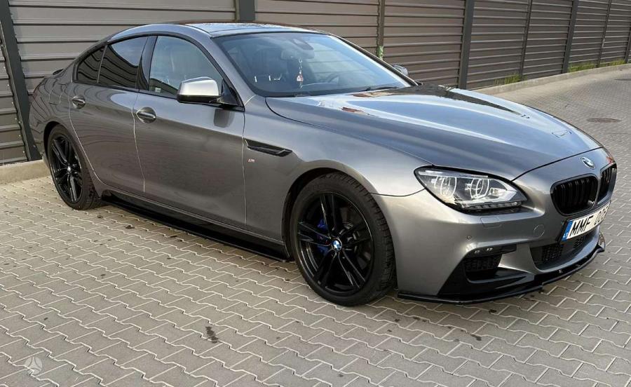 Pelēks BMW 640 Gran Coupe 2013 Klaipėda, ar dzinēja tilpumu 2.99 L un nobraukumu 287 tūkst. km par 19400 €, foto 9 vietnē AUTOMOTO.COM.LV
