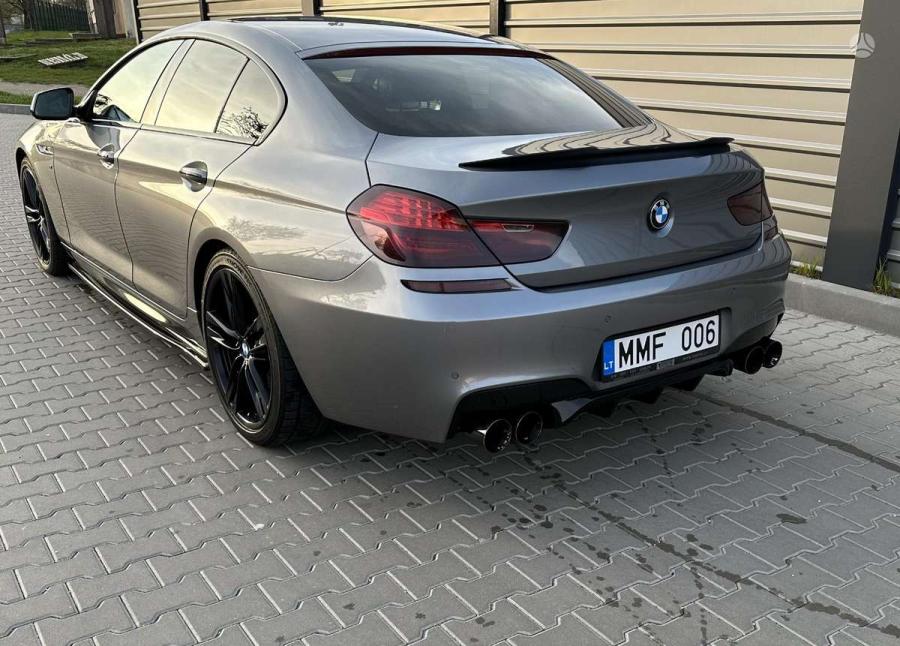 Pelēks BMW 640 Gran Coupe 2013 Klaipėda, ar dzinēja tilpumu 2.99 L un nobraukumu 287 tūkst. km par 19400 €, foto 17 vietnē AUTOMOTO.COM.LV