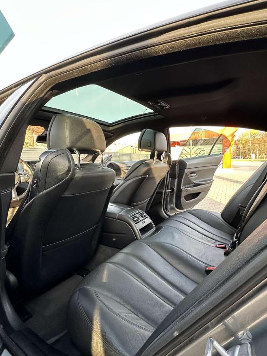 Pelēks BMW 640 Gran Coupe 2013 Klaipėda, ar dzinēja tilpumu 2.99 L un nobraukumu 287 tūkst. km par 19400 €, foto 28 vietnē AUTOMOTO.COM.LV