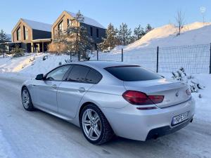 Grey BMW 640 Gran Coupe 2014 in Vilnius, with an engine capacity of 2.98 L and mileage of 169 thousand km for 12800 €, photo 4 on AUTOMOTO.COM.LV