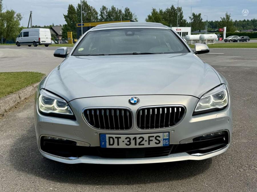 Pelēks BMW 640 Gran Coupe 2015 Tauragė, ar dzinēja tilpumu 2.99 L un nobraukumu 280 tūkst. km par 14999 €, foto 5 vietnē AUTOMOTO.COM.LV