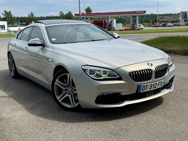 Pelēks BMW 640 Gran Coupe 2015 Tauragė, ar dzinēja tilpumu 2.99 L un nobraukumu 280 tūkst. km par 14999 €, foto 5 vietnē AUTOMOTO.COM.LV