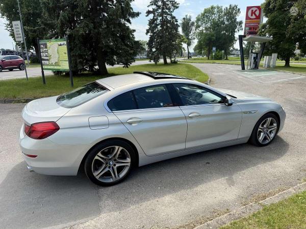 Pelēks BMW 640 Gran Coupe 2015 Tauragė, ar dzinēja tilpumu 2.99 L un nobraukumu 280 tūkst. km par 14999 €, foto 7 vietnē AUTOMOTO.COM.LV