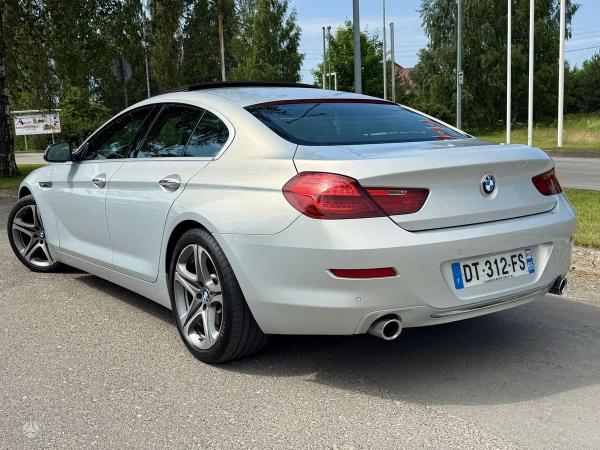 Pelēks BMW 640 Gran Coupe 2015 Tauragė, ar dzinēja tilpumu 2.99 L un nobraukumu 280 tūkst. km par 14999 €, foto 8 vietnē AUTOMOTO.COM.LV