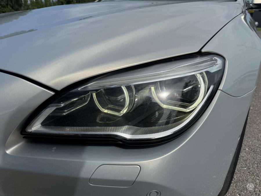 Pelēks BMW 640 Gran Coupe 2015 Tauragė, ar dzinēja tilpumu 2.99 L un nobraukumu 280 tūkst. km par 14999 €, foto 11 vietnē AUTOMOTO.COM.LV