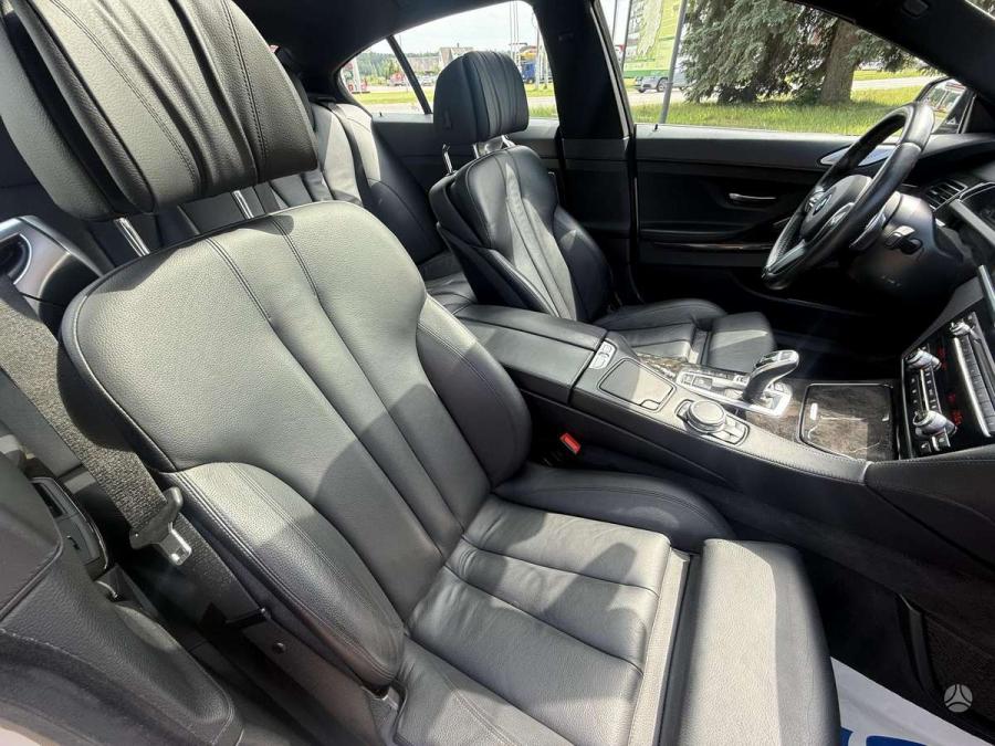 Pelēks BMW 640 Gran Coupe 2015 Tauragė, ar dzinēja tilpumu 2.99 L un nobraukumu 280 tūkst. km par 14999 €, foto 15 vietnē AUTOMOTO.COM.LV