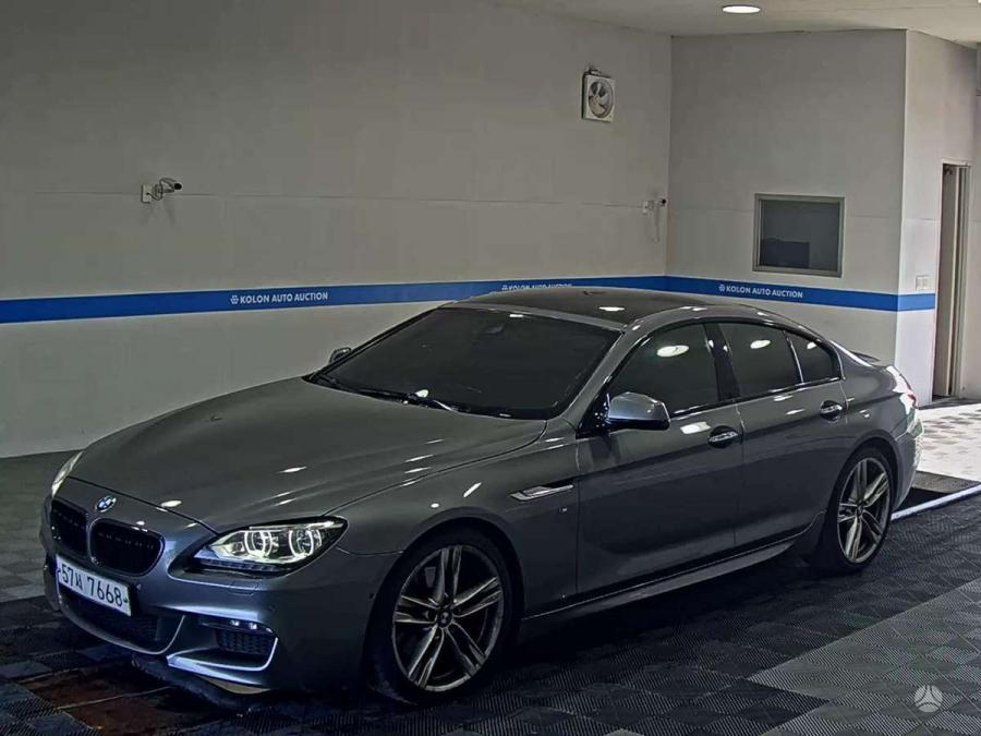 Pelēks BMW 640 Gran Coupe 2014 Kauņa, ar dzinēja tilpumu 3.00 L un nobraukumu 176 tūkst. km par 14600 €, foto 1 vietnē AUTOMOTO.COM.LV