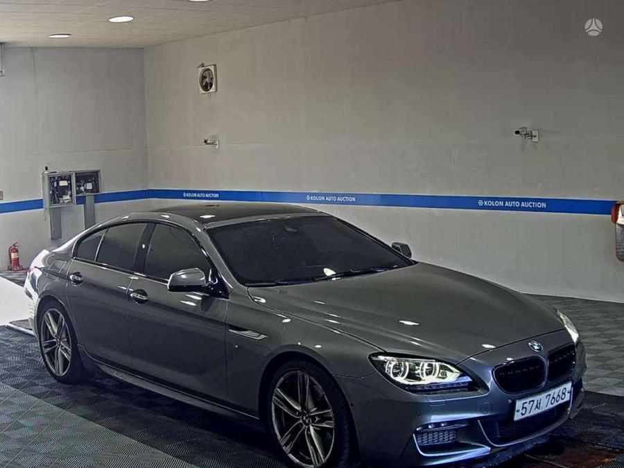 Pelēks BMW 640 Gran Coupe 2014 Kauņa, ar dzinēja tilpumu 3.00 L un nobraukumu 176 tūkst. km par 14600 €, foto 3 vietnē AUTOMOTO.COM.LV
