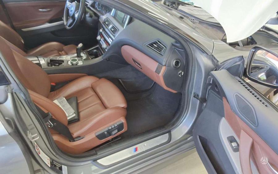 Pelēks BMW 640 Gran Coupe 2014 Kauņa, ar dzinēja tilpumu 3.00 L un nobraukumu 176 tūkst. km par 14600 €, foto 7 vietnē AUTOMOTO.COM.LV