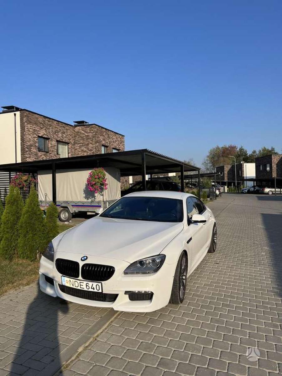 White BMW 640 Gran Coupe 2012 in Vilnius, with an engine capacity of 2.99 L and mileage of 272 thousand km for 18600 €, photo 2 on AUTOMOTO.COM.LV
