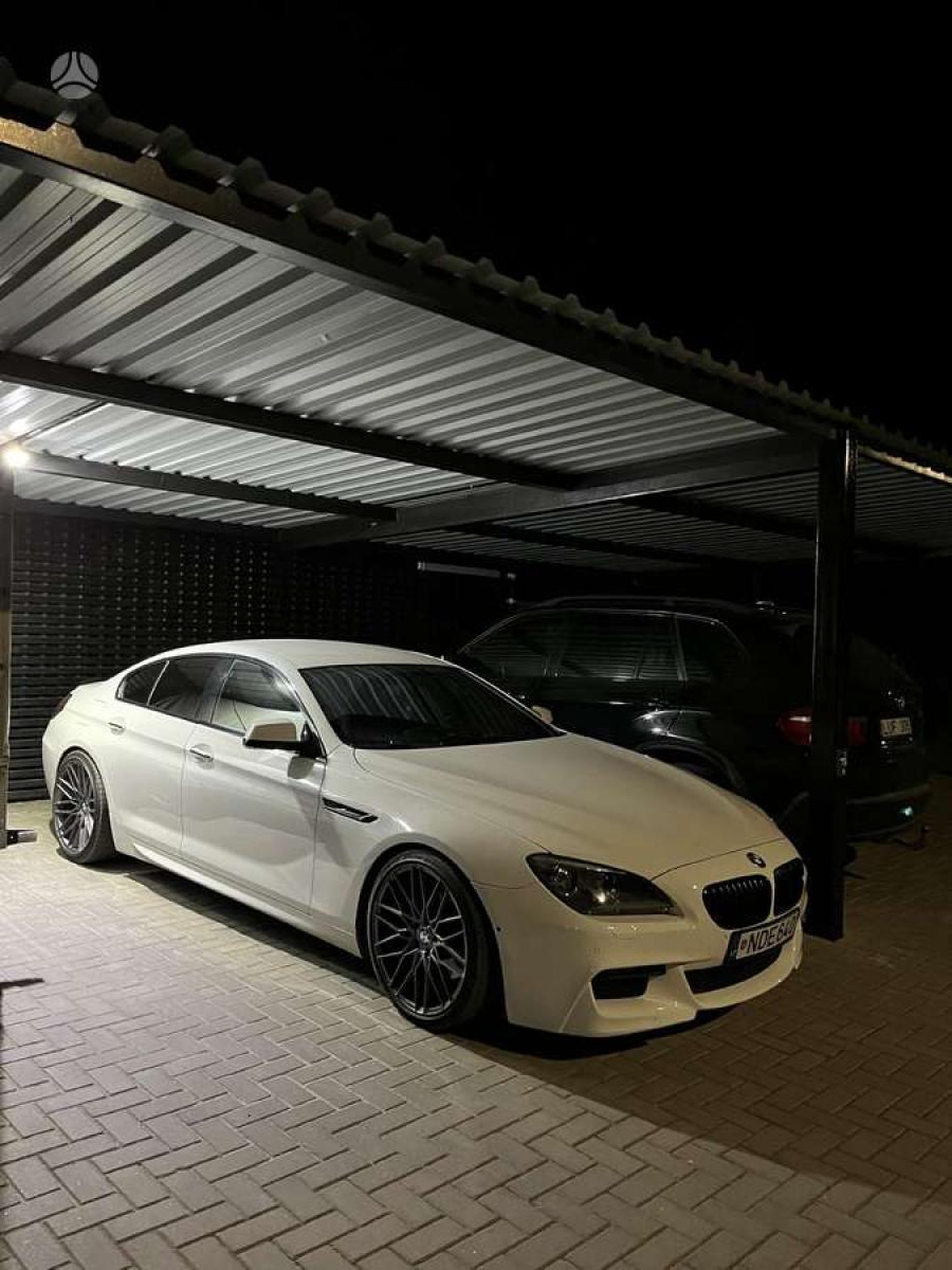 White BMW 640 Gran Coupe 2012 in Vilnius, with an engine capacity of 2.99 L and mileage of 272 thousand km for 18600 €, photo 3 on AUTOMOTO.COM.LV