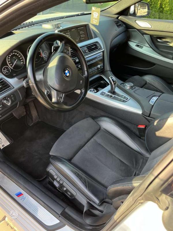 Balts BMW 640 Gran Coupe 2012 Viļņa, ar dzinēja tilpumu 2.99 L un nobraukumu 272 tūkst. km par 18600 €, foto 4 vietnē AUTOMOTO.COM.LV