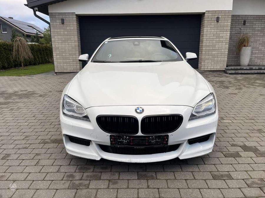 White BMW 640 Gran Coupe 2013 in Kaunas, with an engine capacity of 2.98 L and mileage of 194 thousand km for 10700 €, photo 2 on AUTOMOTO.COM.LV