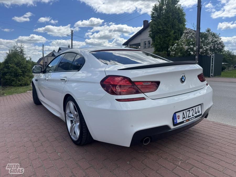 White BMW 640 Gran Coupe 2013 in Kaunas, with an engine capacity of 3.00 L and mileage of 152 thousand km for 13999 €, photo 5 on AUTOMOTO.COM.LV