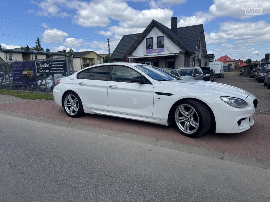 White BMW 640 Gran Coupe 2013 in Kaunas, with an engine capacity of 3.00 L and mileage of 152 thousand km for 13999 €, photo 7 on AUTOMOTO.COM.LV