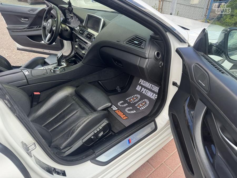 White BMW 640 Gran Coupe 2013 in Kaunas, with an engine capacity of 3.00 L and mileage of 152 thousand km for 13999 €, photo 14 on AUTOMOTO.COM.LV