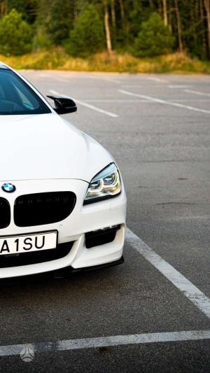 White BMW 640 Gran Coupe 2016 in Klaipeda, with an engine capacity of 2.98 L and mileage of 109 thousand km for 21000 €, photo 4 on AUTOMOTO.COM.LV