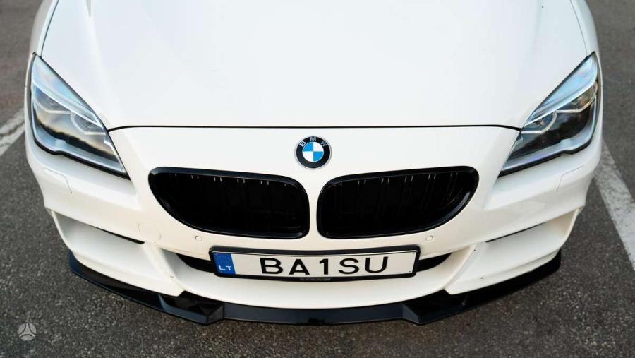 White BMW 640 Gran Coupe 2016 in Klaipeda, with an engine capacity of 2.98 L and mileage of 109 thousand km for 21000 €, photo 5 on AUTOMOTO.COM.LV