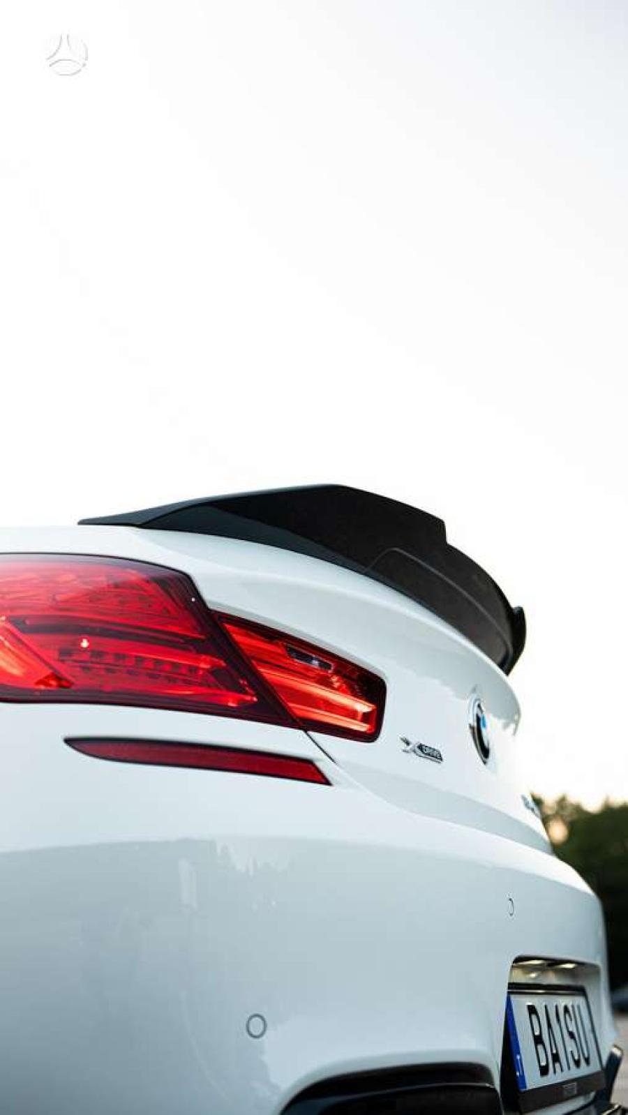 White BMW 640 Gran Coupe 2016 in Klaipeda, with an engine capacity of 2.98 L and mileage of 109 thousand km for 21000 €, photo 14 on AUTOMOTO.COM.LV
