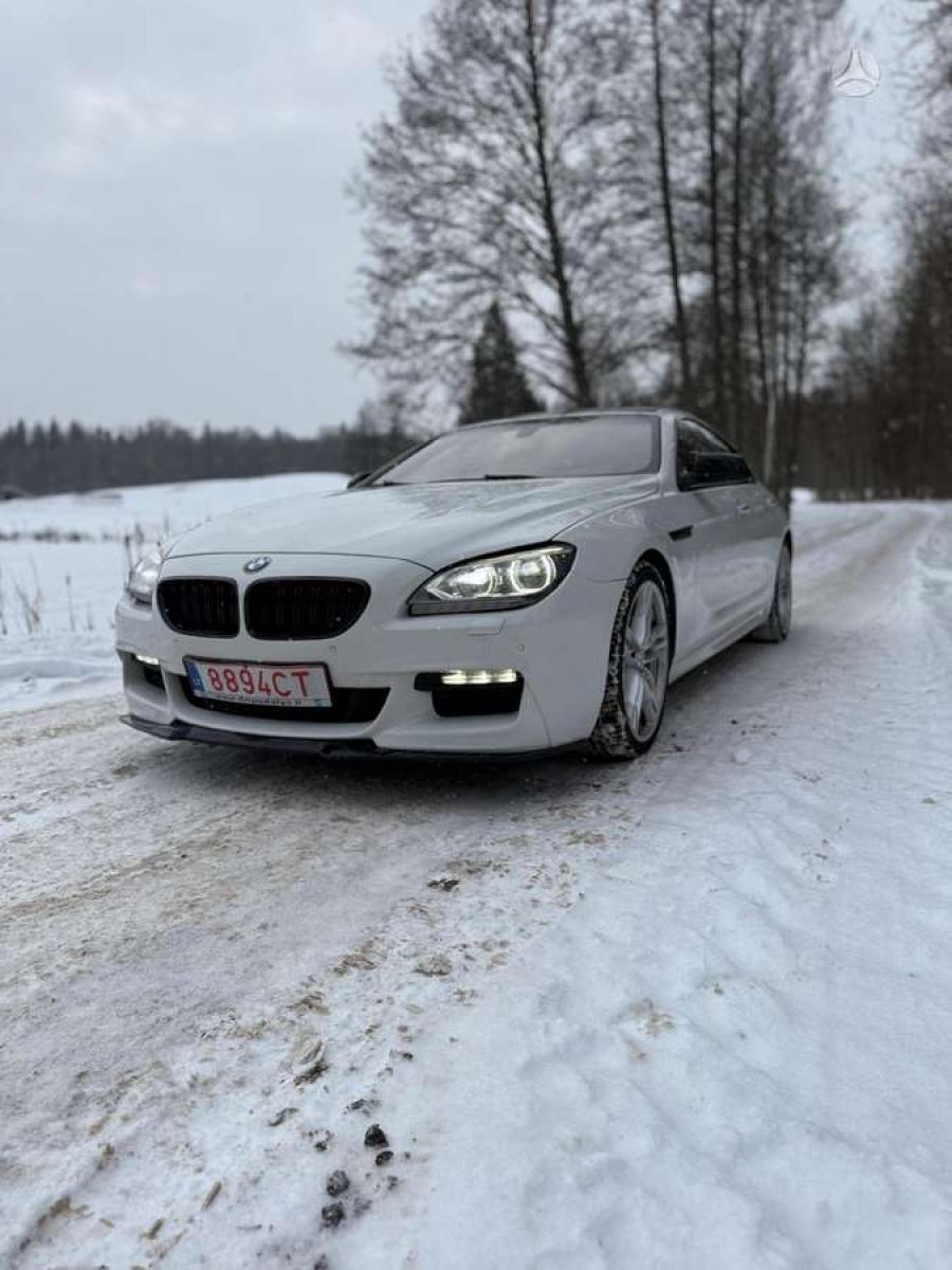 Balts BMW 640 Gran Coupe 2013 Kaišiadorys, ar dzinēja tilpumu 3.00 L un nobraukumu 200 tūkst. km par 12200 €, foto 1 vietnē AUTOMOTO.COM.LV