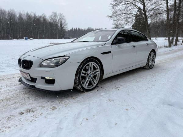 White BMW 640 Gran Coupe 2013 in Kaisiadorys, with an engine capacity of 3.00 L and mileage of 200 thousand km for 12200 €, photo 2 on AUTOMOTO.COM.LV