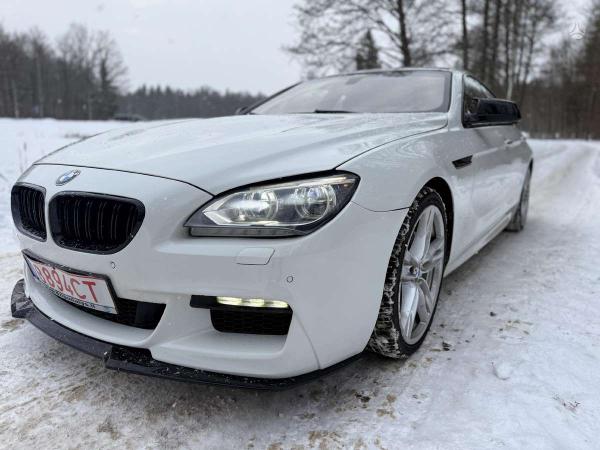 White BMW 640 Gran Coupe 2013 in Kaisiadorys, with an engine capacity of 3.00 L and mileage of 200 thousand km for 12200 €, photo 10 on AUTOMOTO.COM.LV