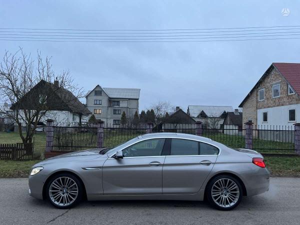 Dzeltens BMW 640 Gran Coupe 2015 Kauņa, ar dzinēja tilpumu 3.00 L un nobraukumu 187 tūkst. km par 21500 €, foto 3 vietnē AUTOMOTO.COM.LV