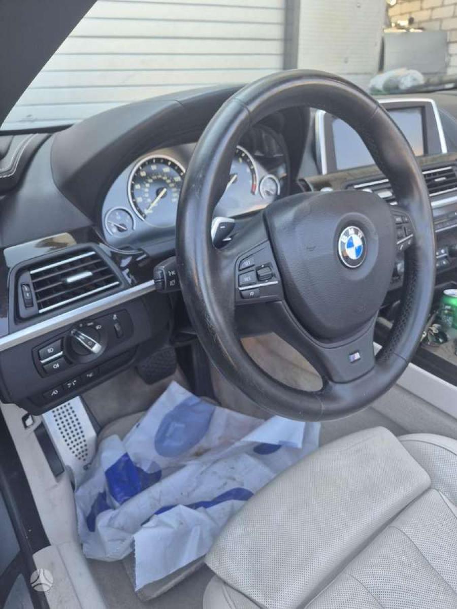 Pelēks BMW 640 2012 Viļņa, ar dzinēja tilpumu 2.98 L un nobraukumu 153 tūkst. km par 18000 €, foto 14 vietnē AUTOMOTO.COM.LV