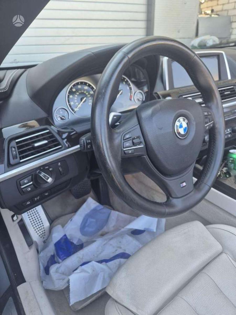 Grey BMW 640 2012 in Vilnius, with an engine capacity of 2.98 L and mileage of 154 thousand km for 14000 €, photo 15 on AUTOMOTO.COM.LV