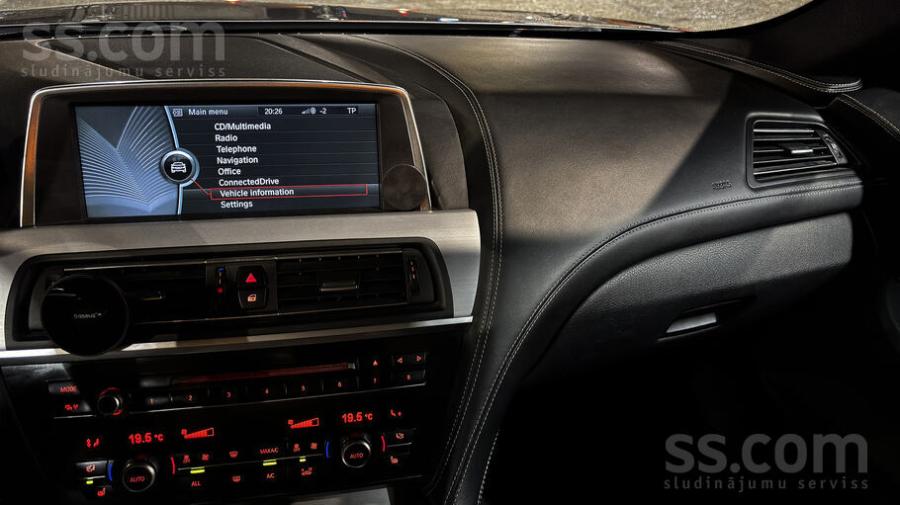 Pelēks BMW 640 2013 Rīga, ar dzinēja tilpumu 3.00 L un nobraukumu 240 tūkst. km par 21000 €, foto 19 vietnē AUTOMOTO.COM.LV