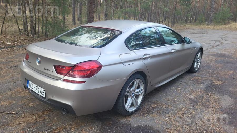 Grey BMW 640 2015 in Riga, with an engine capacity of 3.00 L and mileage of 223 thousand km for 21500 €, photo 4 on AUTOMOTO.COM.LV