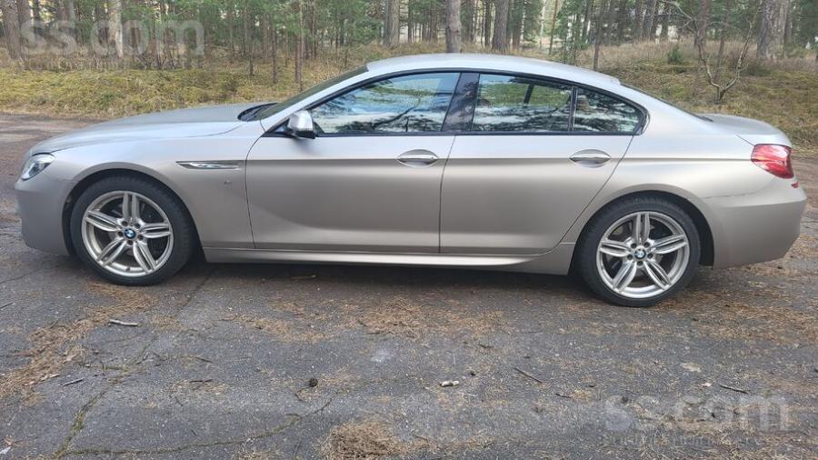 Grey BMW 640 2015 in Riga, with an engine capacity of 3.00 L and mileage of 223 thousand km for 21500 €, photo 8 on AUTOMOTO.COM.LV