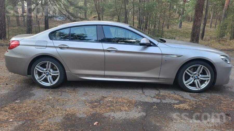 Grey BMW 640 2015 in Riga, with an engine capacity of 3.00 L and mileage of 223 thousand km for 21500 €, photo 9 on AUTOMOTO.COM.LV