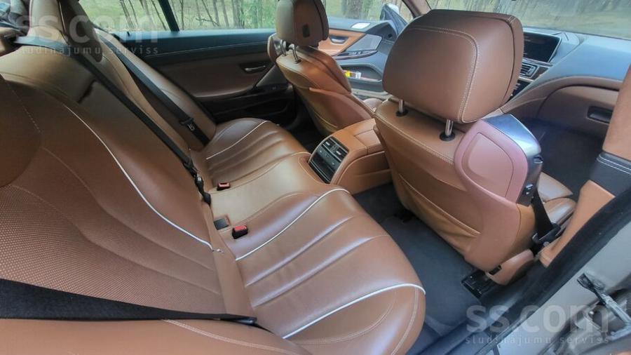 Grey BMW 640 2015 in Riga, with an engine capacity of 3.00 L and mileage of 223 thousand km for 21500 €, photo 11 on AUTOMOTO.COM.LV