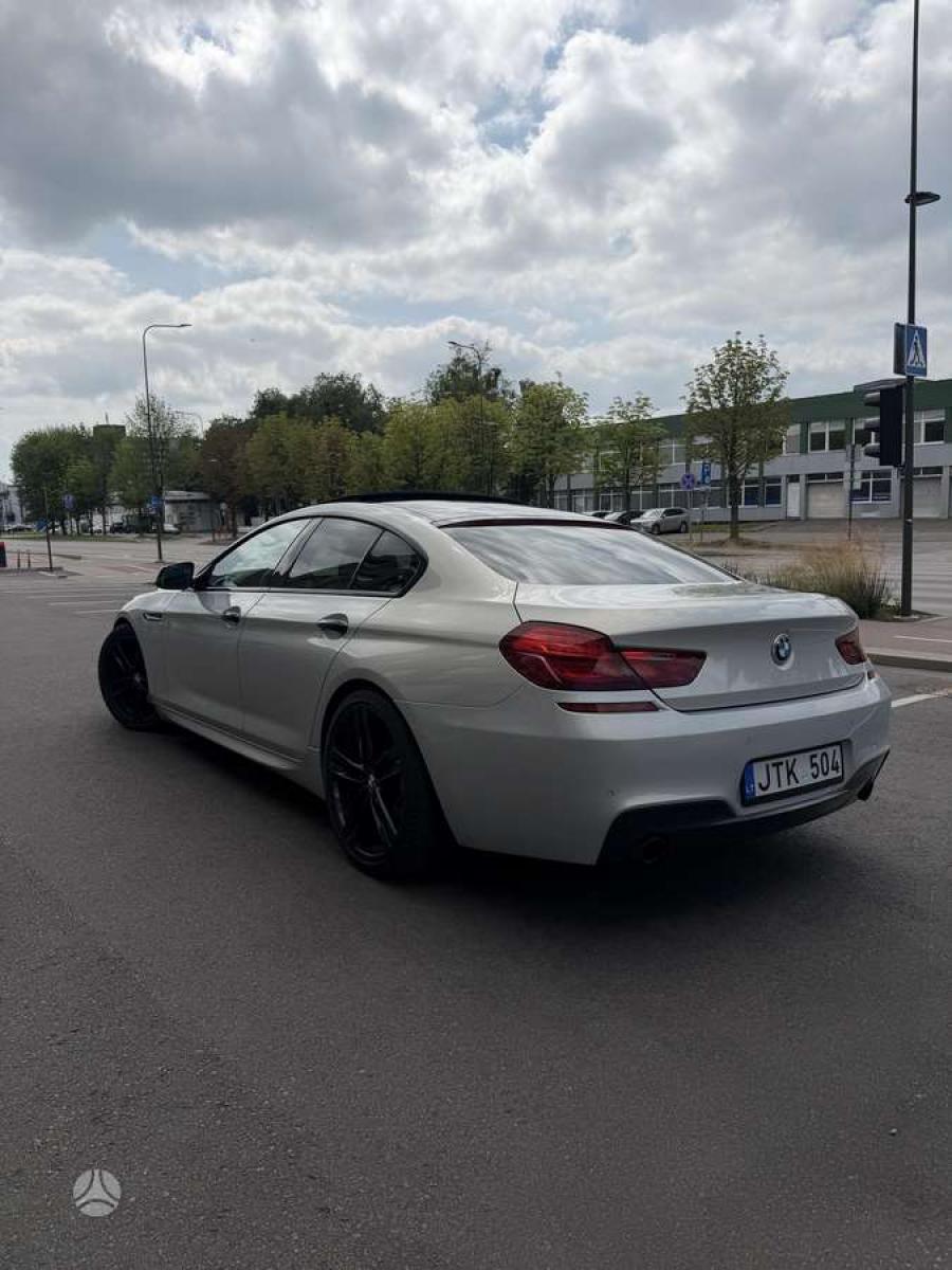 Grey BMW 640 2013 in Kaunas, with an engine capacity of 2.99 L and mileage of 265 thousand km for 15800 €, photo 5 on AUTOMOTO.COM.LV
