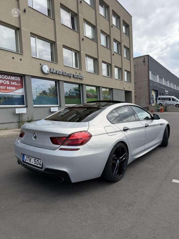 Grey BMW 640 2013 in Kaunas, with an engine capacity of 2.99 L and mileage of 265 thousand km for 15800 €, photo 6 on AUTOMOTO.COM.LV