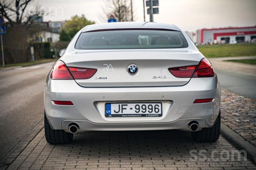 Grey BMW 640 2014 in Riga, with an engine capacity of 3.00 L and mileage of 0 thousand km for 20990 €, photo 5 on AUTOMOTO.COM.LV