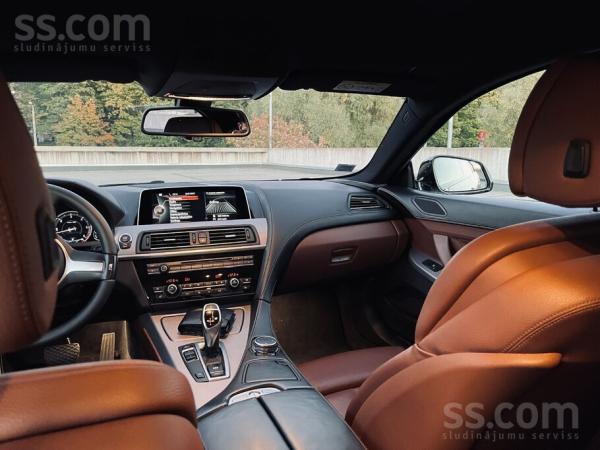 Grey BMW 640 2017 in Riga, with an engine capacity of 3.00 L and mileage of 197 thousand km for 23950 €, photo 10 on AUTOMOTO.COM.LV