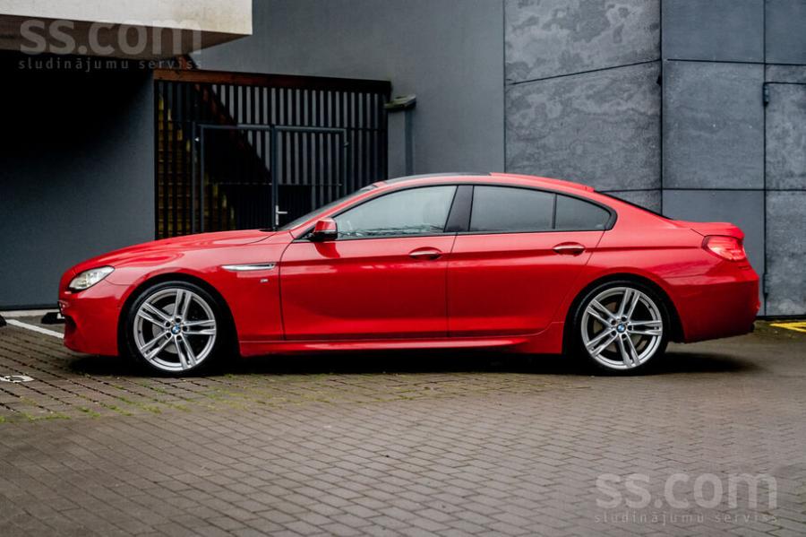 Red BMW 640 2015 in Tallinn, with an engine capacity of 3.00 L and mileage of 176 thousand km for 24990 €, photo 4 on AUTOMOTO.COM.LV