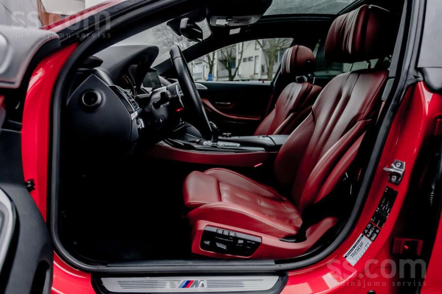 Red BMW 640 2015 in Tallinn, with an engine capacity of 3.00 L and mileage of 176 thousand km for 24990 €, photo 12 on AUTOMOTO.COM.LV
