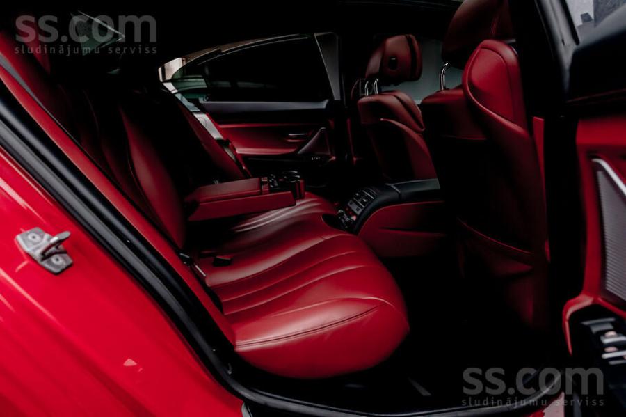Red BMW 640 2015 in Tallinn, with an engine capacity of 3.00 L and mileage of 176 thousand km for 24990 €, photo 19 on AUTOMOTO.COM.LV