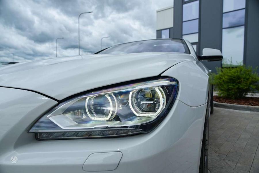 White BMW 640 2011 in Kaunas, with an engine capacity of 2.99 L and mileage of 319 thousand km for 14950 €, photo 9 on AUTOMOTO.COM.LV