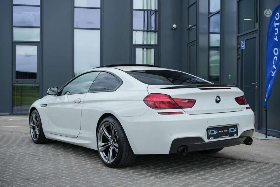 White BMW 640 2011 in Kaunas, with an engine capacity of 2.99 L and mileage of 319 thousand km for 14950 €, photo 10 on AUTOMOTO.COM.LV