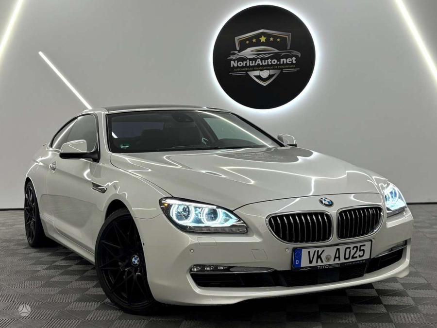 White BMW 640 2011 in Marijampole, with an engine capacity of 2.99 L and mileage of 207 thousand km for 13999 €, photo 1 on AUTOMOTO.COM.LV