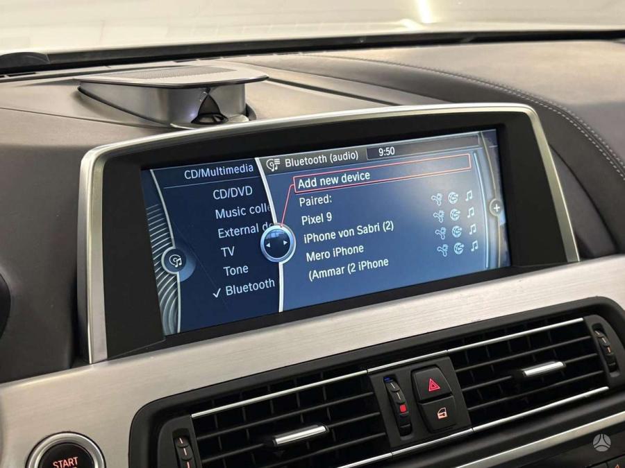 White BMW 640 2011 in Marijampole, with an engine capacity of 2.99 L and mileage of 207 thousand km for 13999 €, photo 7 on AUTOMOTO.COM.LV