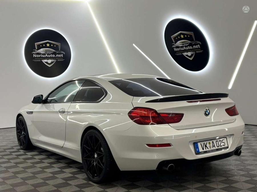 White BMW 640 2011 in Marijampole, with an engine capacity of 2.99 L and mileage of 207 thousand km for 13999 €, photo 31 on AUTOMOTO.COM.LV