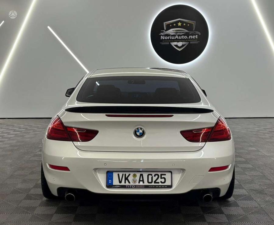 White BMW 640 2011 in Marijampole, with an engine capacity of 2.99 L and mileage of 207 thousand km for 13999 €, photo 32 on AUTOMOTO.COM.LV